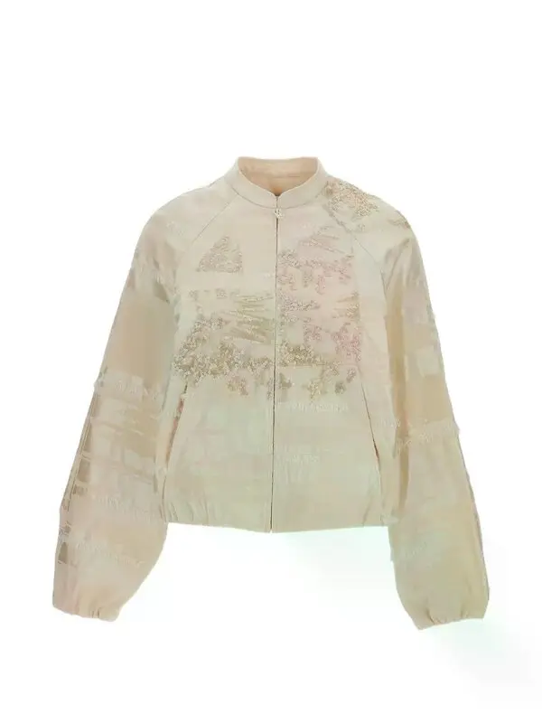HUI MILANO Orchidea Long-sleeve Jacket - Neutrals