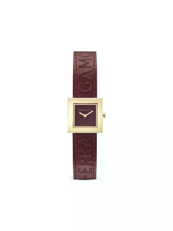 FERRAGAMO Gancini Portrait 20mm Watch - Red