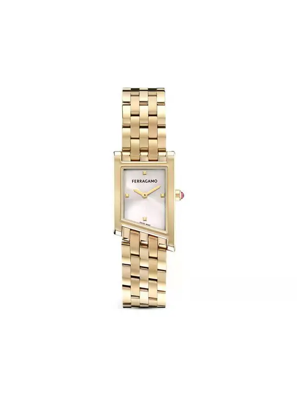 FERRAGAMO Asymetrique 36mm Quartz Watch - White
