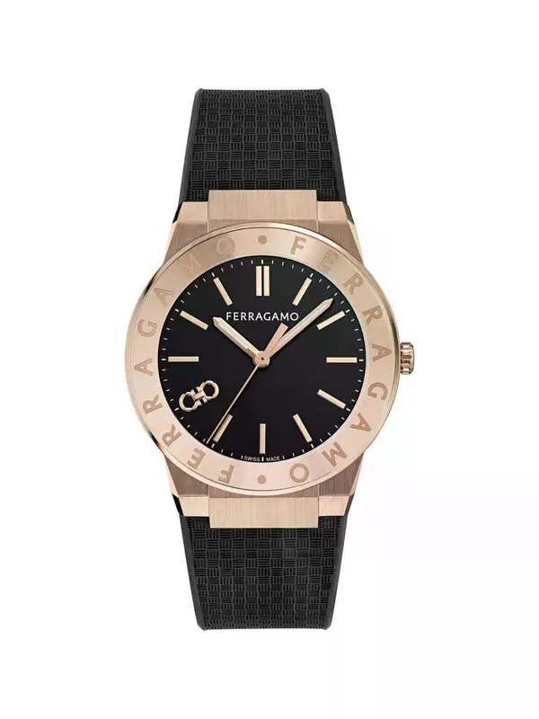 FERRAGAMO Gancini 41mm Watch - Black