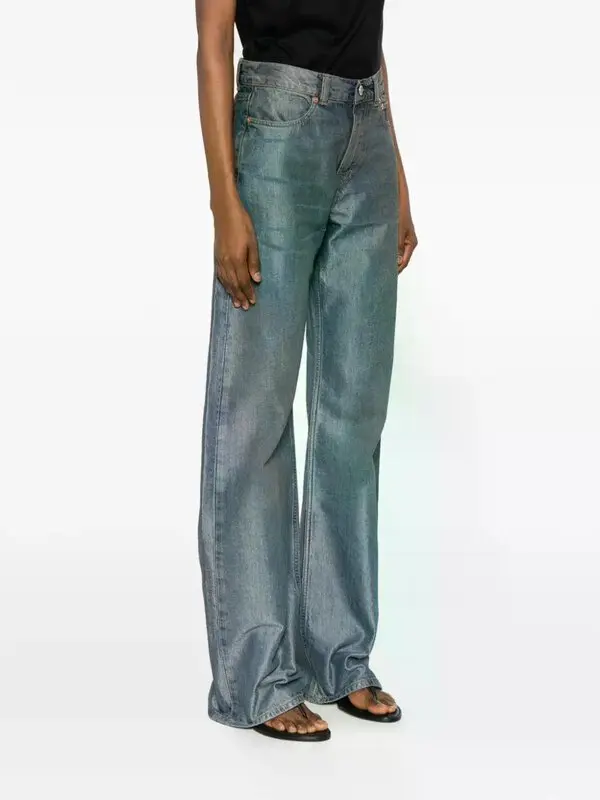 Our Legacy Wata Cut Straight Leg Jeans - Blue