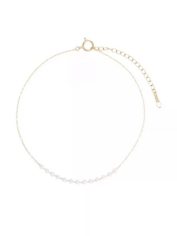 Mizuki 14k Yellow Pearl Anklet - Gold