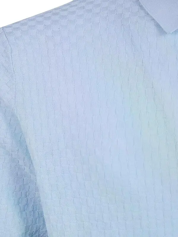 FILIPPO DE LAURENTIIS Waffle-knit Polo Shirt