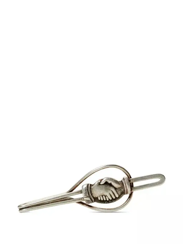 Ralph Lauren Handshake Tie Clip - Silver