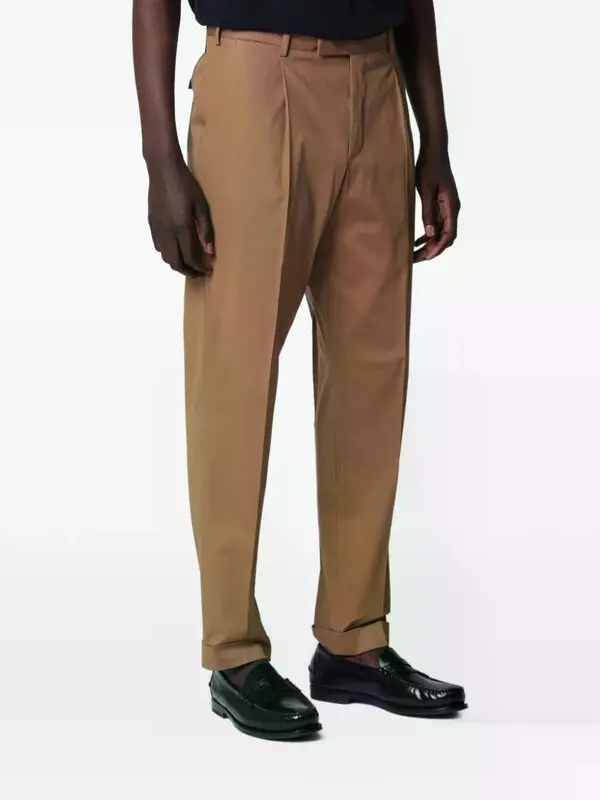 PT TORINO Pleated Trousers - Brown