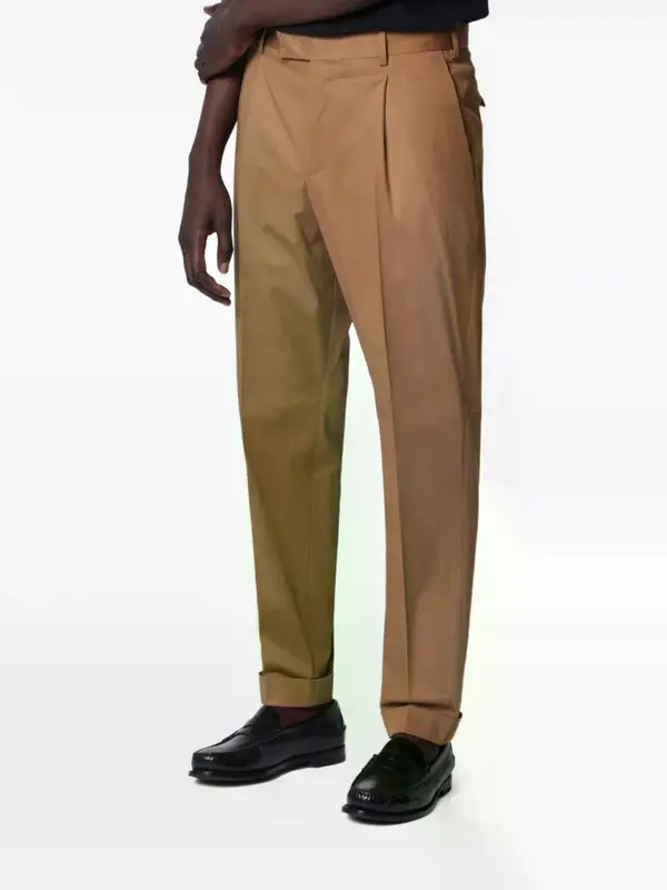 PT TORINO Pleated Trousers - Brown