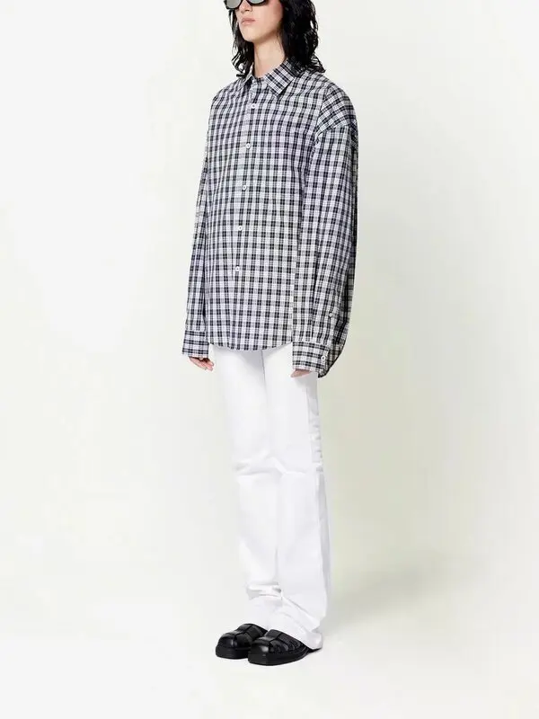 AMI Paris Plaid Button-up Shirt