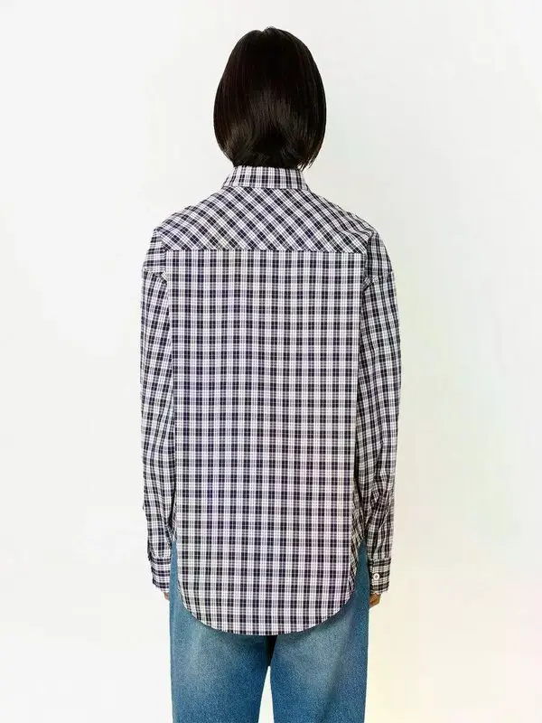 AMI Paris Plaid Button-up Shirt