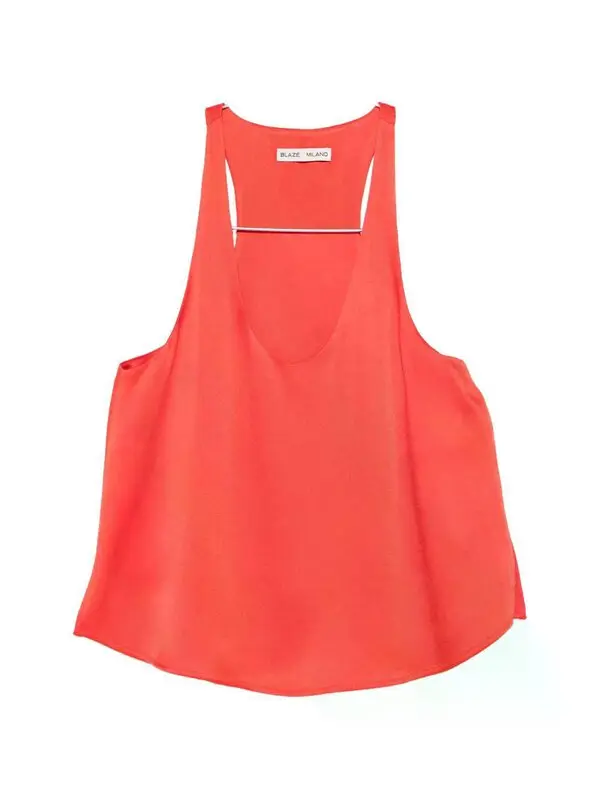 BLAZÉ MILANO Scoop-neck Racerback Tank - Red
