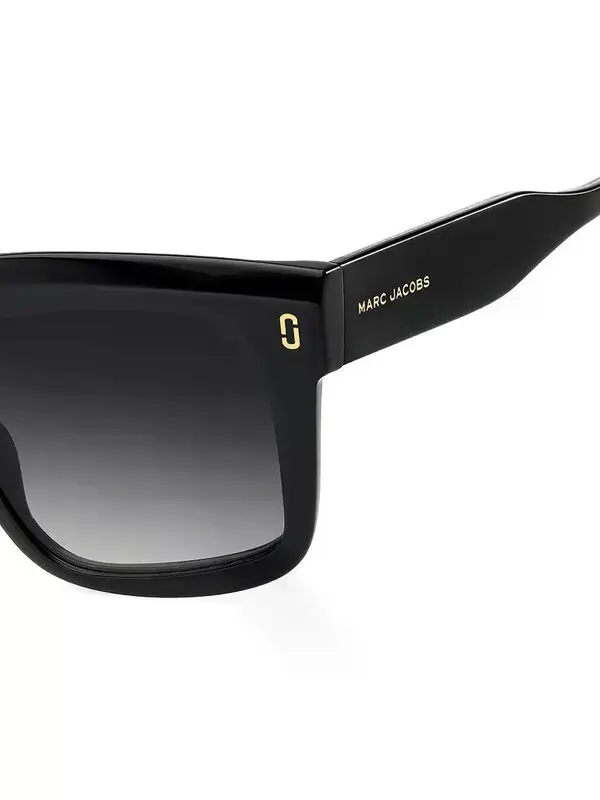 Marc Jacobs Logo-plaque Square-frame Sunglasses
