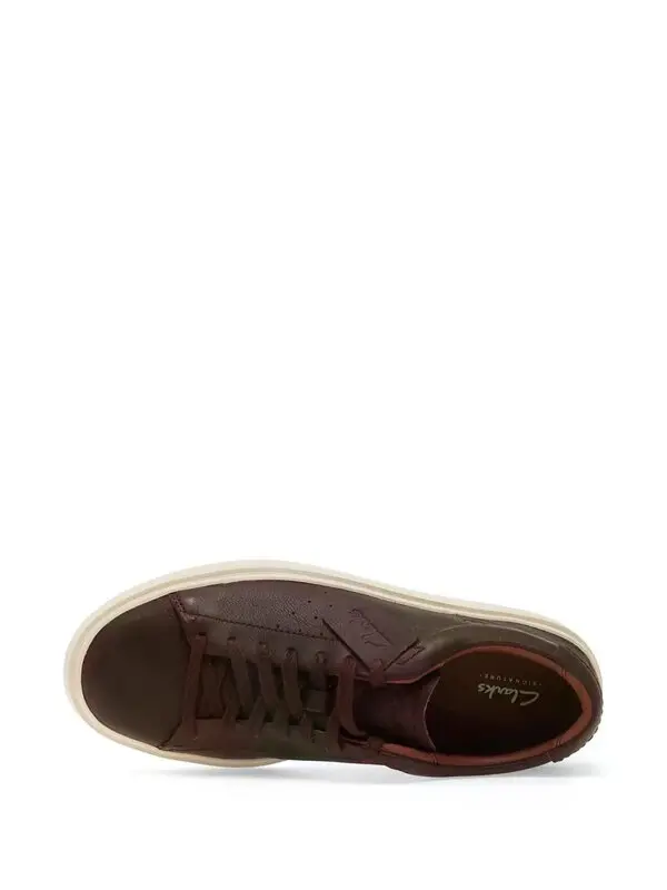 Clarks Craft Swift Leather Sneakers - Brown