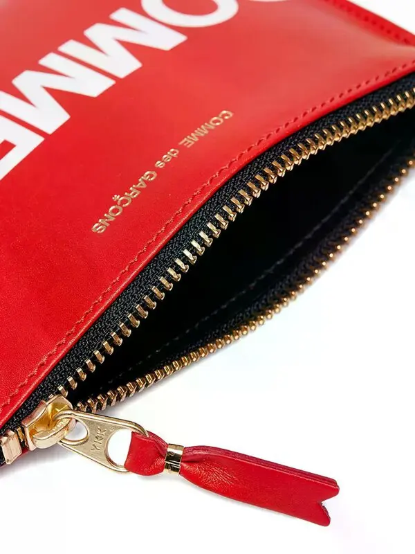 Comme Des Garçons Logo-print Wallet - Red