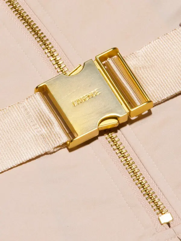 L'Agence Kylo Poplin Shirt Dress - Biscuit