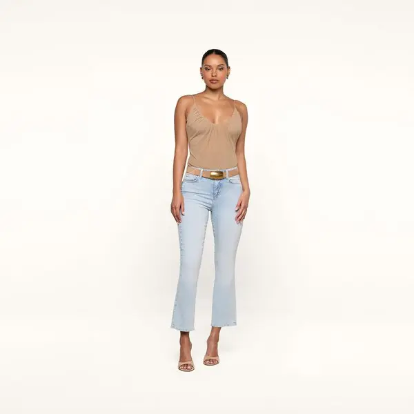 L'Agence Tati Cropped Micro Boot Jeans - Cabo