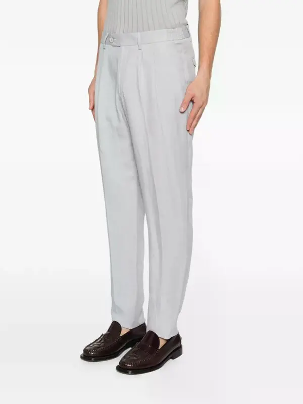 Eleventy Straight-leg Pleated Trousers