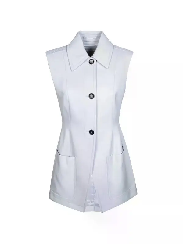 Sportmax Sleeveless Gilet With Front Button Fastening