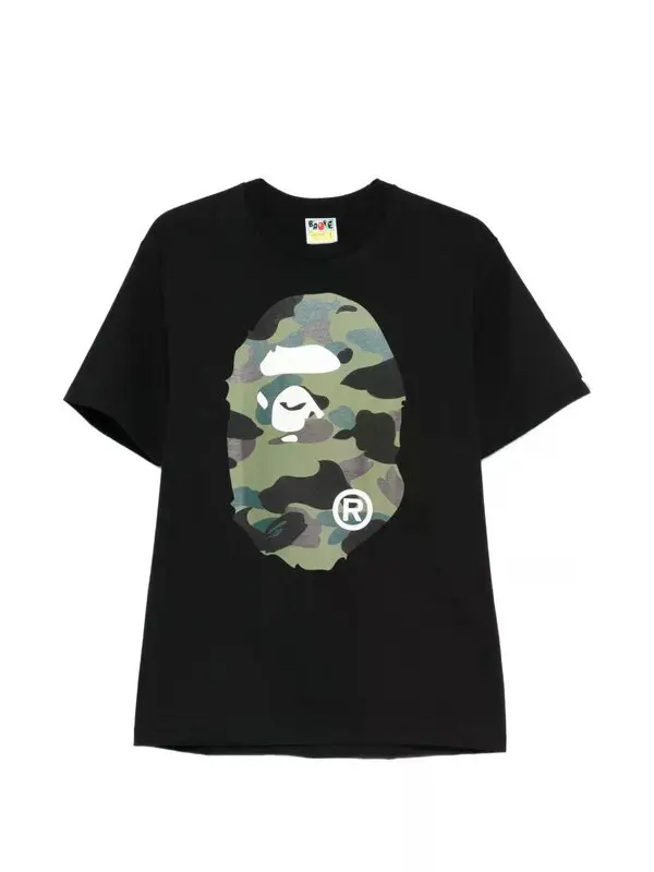 A BATHING APE Camouflage-print T-shirt - Black