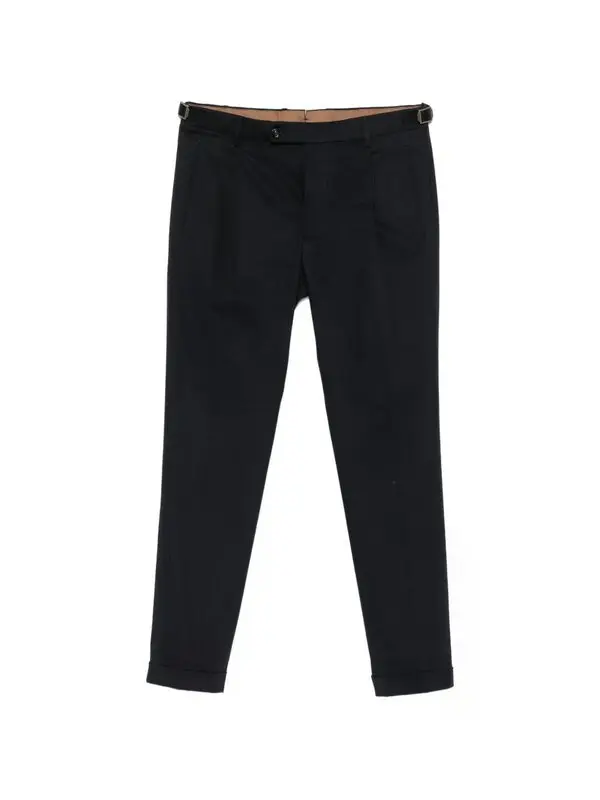 BERWICH Pleated Trousers With Side-buckle Detail