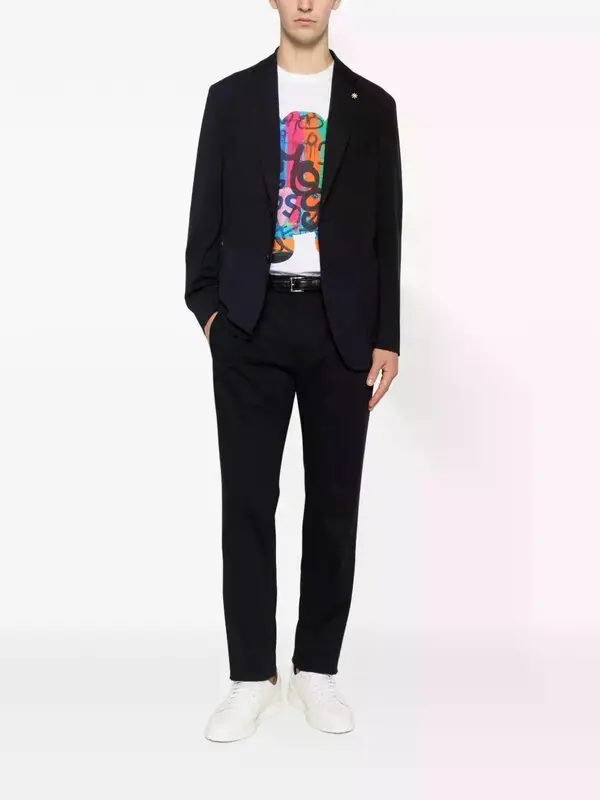 BERWICH Pleated Trousers With Side-buckle Detail