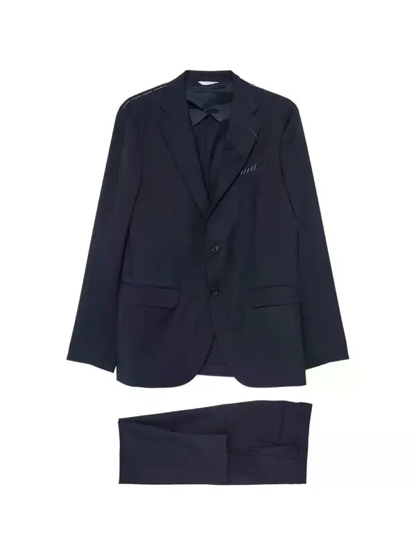 Boglioli Notch-lapel Single-breasted Suit - Blue
