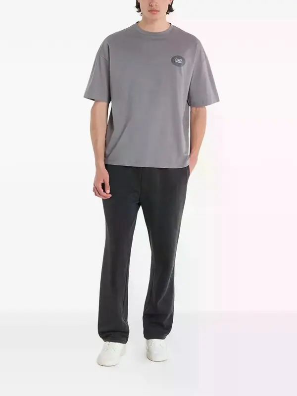 EA7 Logo-print Graphic-back T-shirt