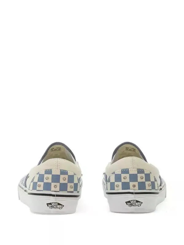VANS Stud-embellished Checkerboard Sneakers - Neutrals