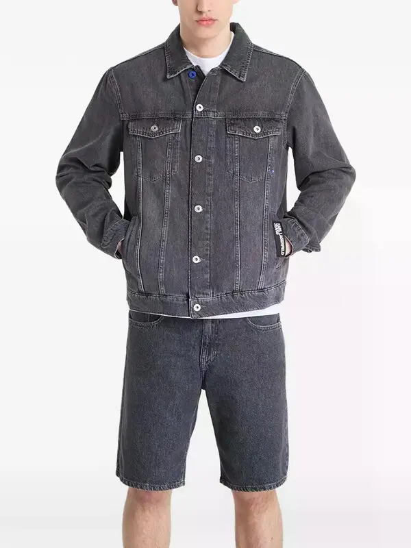 Karl Lagerfeld Regular-fit Logo-patch Denim Jacket