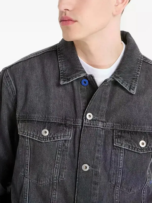 Karl Lagerfeld Regular-fit Logo-patch Denim Jacket