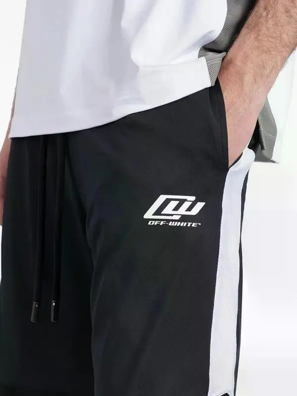 Off-White Logo-print Panelled Shorts