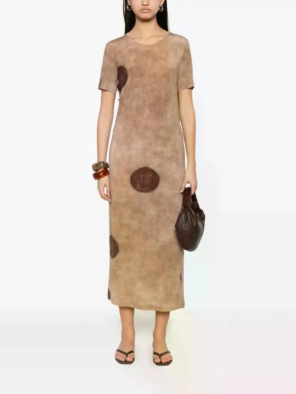 UMA WANG Polka-dot Print Midi Dress