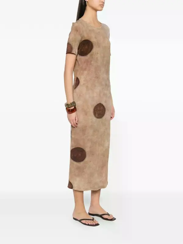 UMA WANG Polka-dot Print Midi Dress