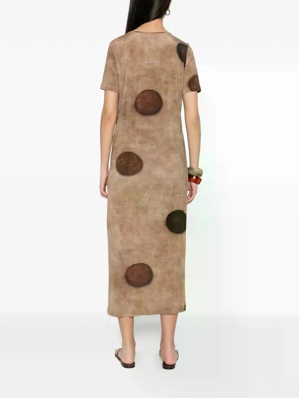 UMA WANG Polka-dot Print Midi Dress