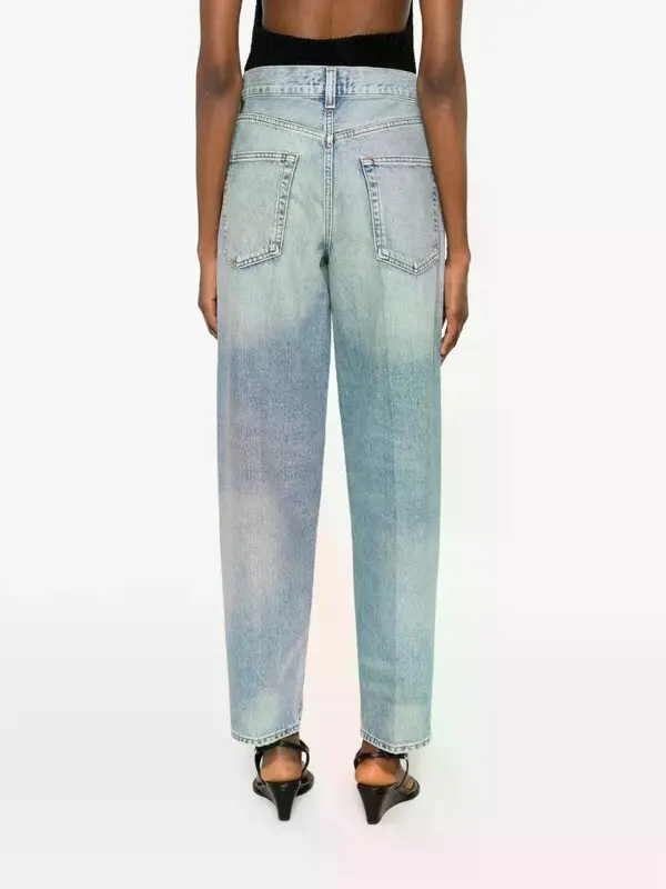 AGOLDE Faded Pressed-crease Jeans