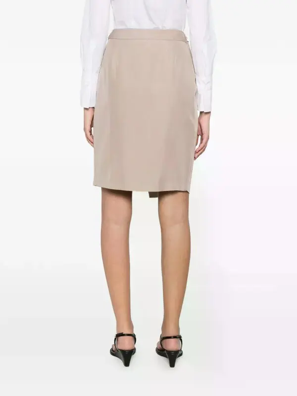 SIMONA CORSELLINI Draped Wrap Mini Skirt