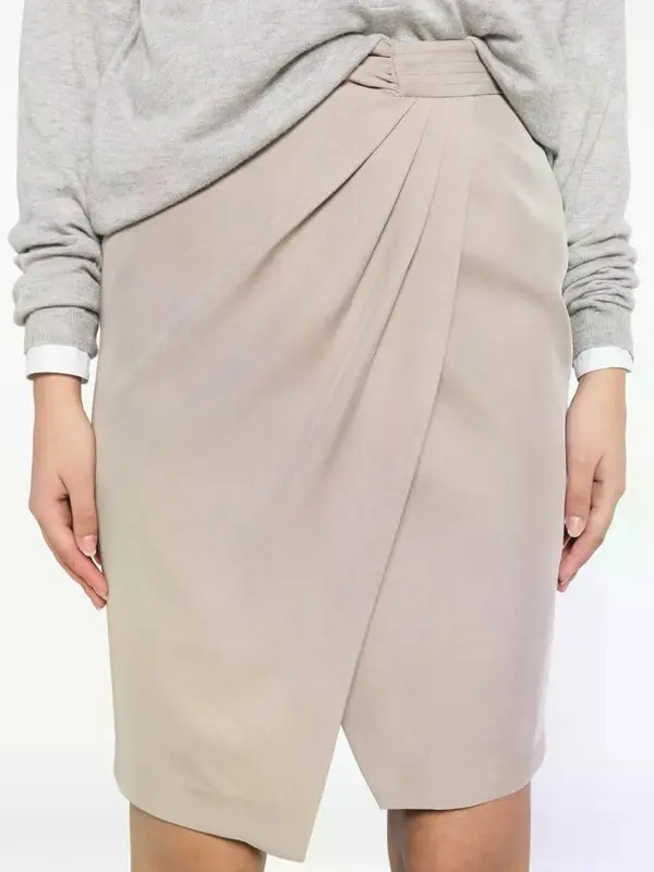 SIMONA CORSELLINI Draped Wrap Mini Skirt