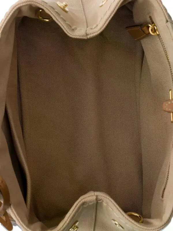 Prada Jardinière Cotton Canvas Mini-bag - Neutrals