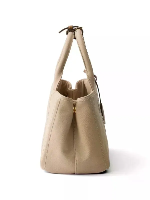 Prada Small Cotton Canvas Jardinière Bag