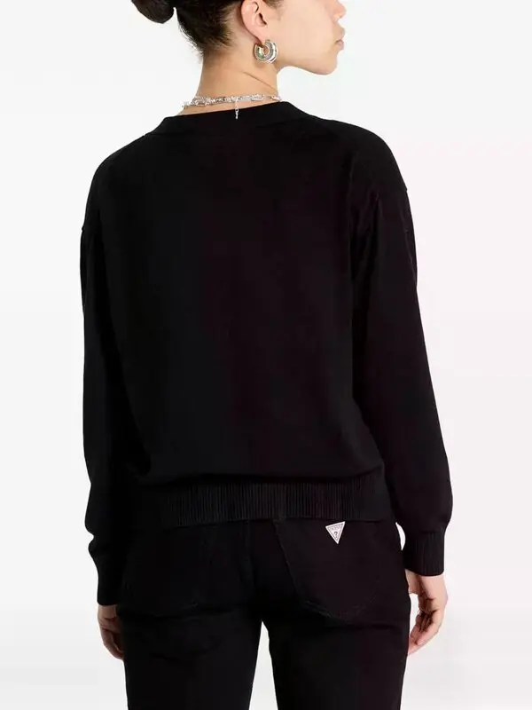 Guess Logo-patch V-neck Cardigan
