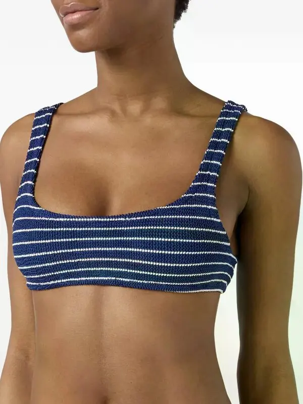 MC2 SAINT BARTH Striped Bikini Top