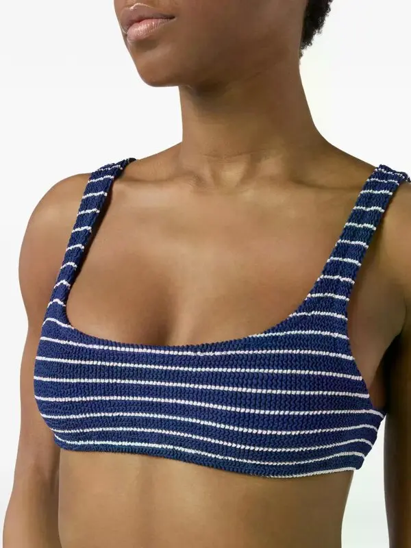 MC2 SAINT BARTH Striped Bikini Top