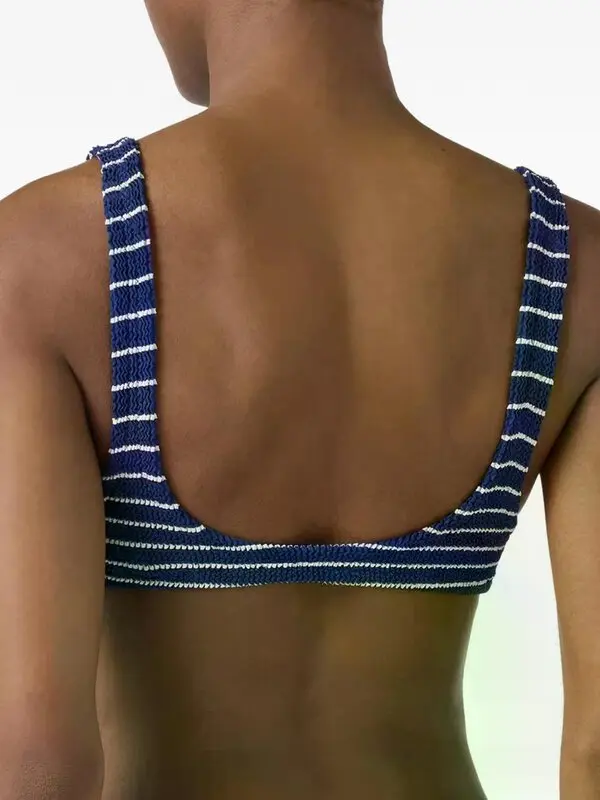 MC2 SAINT BARTH Striped Bikini Top