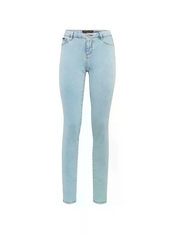 Philipp Plein Logo-plaque Jeans - Blue