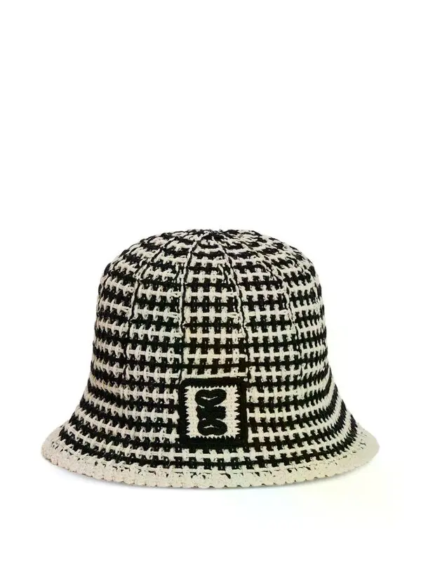 Sandro Crochet-knit Bucket Hat - Neutrals