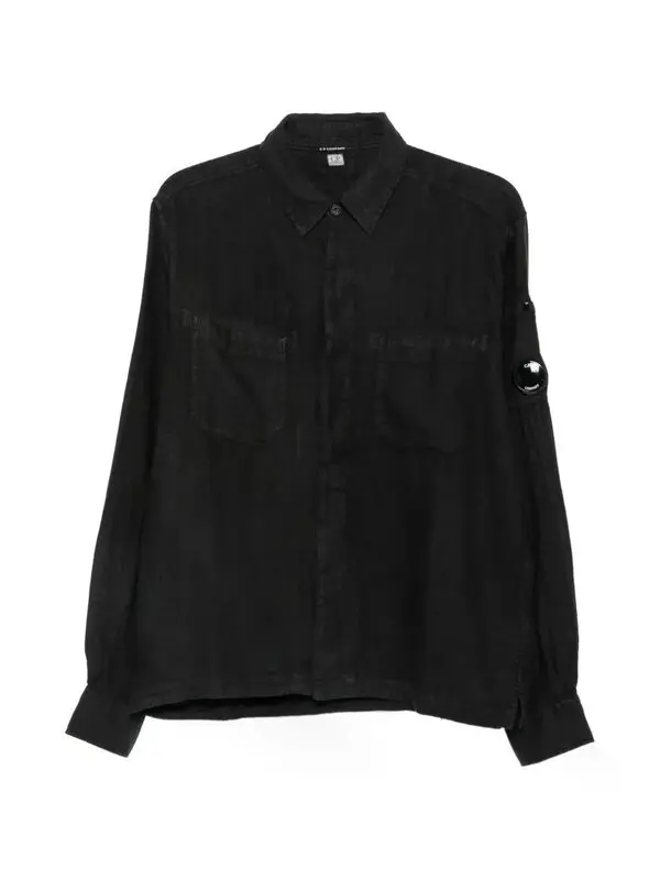 C.P. COMPANY Lens-detail Linen Shirt