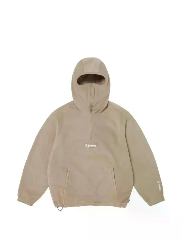 Supreme Mask-detail Quarter-zip Hooded Sweatshirt