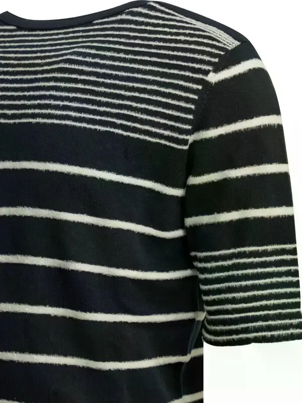 RAKKI Drummer Striped Short-sleeve Sweater