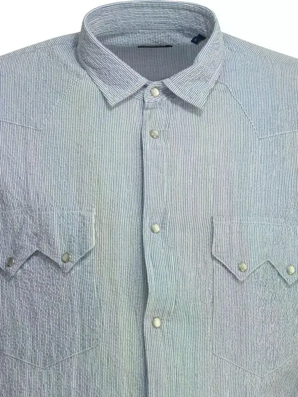 B.D.BAGGIES Rodeo Seersucker-stripe Shirt