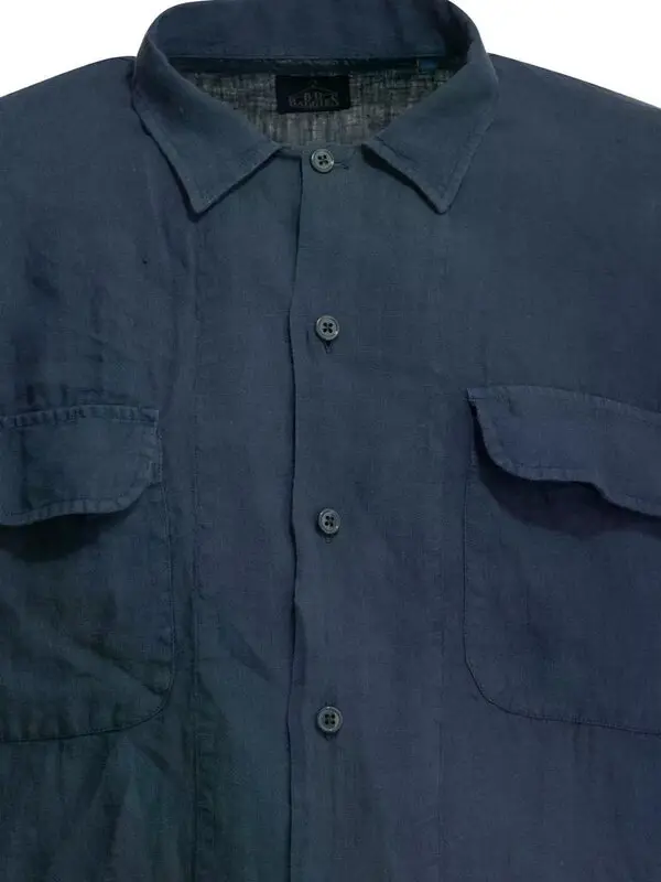 B.D.BAGGIES Chest-pocket Linen Shirt