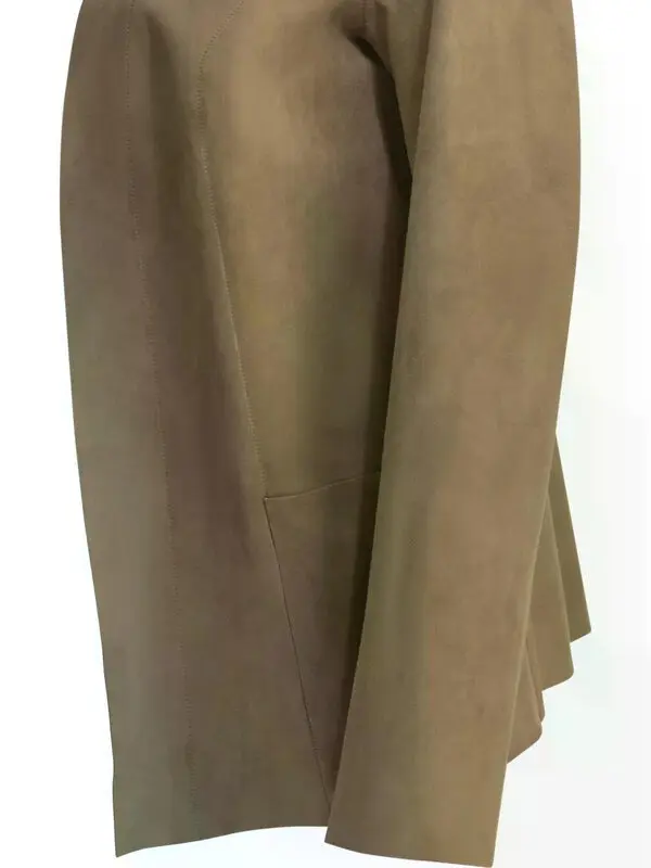 SALVATORE SANTORO Collarless Suede Jacket