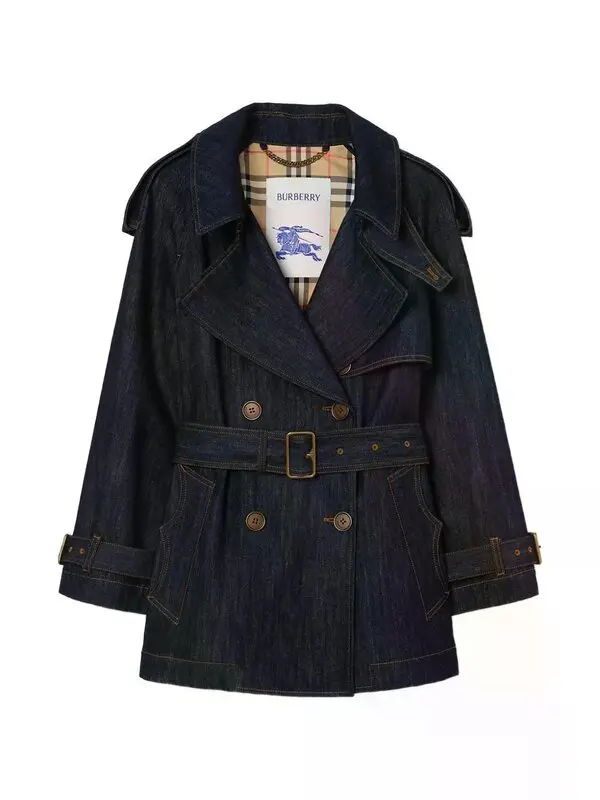 Burberry Fitzrovia Double-breasted Denim Jacket